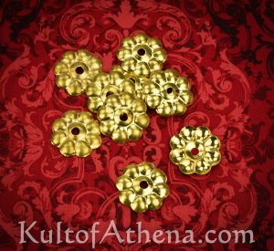 Large Brass Rosette Washers - Set of 10