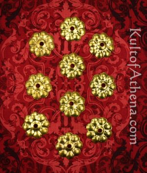 Large Brass Rosette Washers - Set of 10