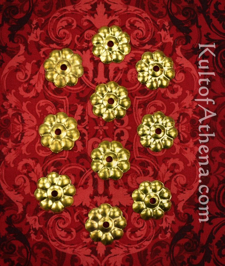 Large Brass Rosette Washers - Set of 10