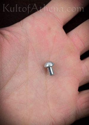 Mushroom Head Rivets for Armor - 10 mm - Set of 100
