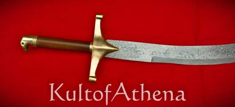 Baladay Scimitar - Damascus with Steel Hilt