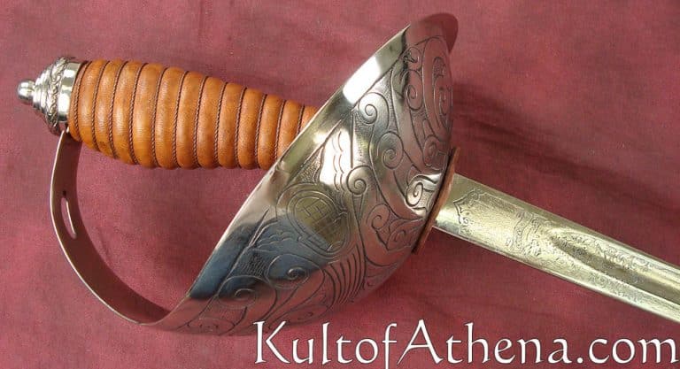 British 1912 Pattern Cavalry Officer's Sword - steel scabbard