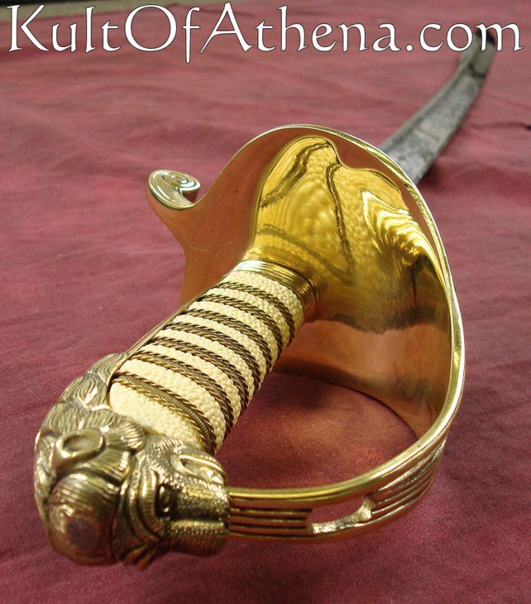 British Royal Navy Dress Saber with Pipe-Back Blade