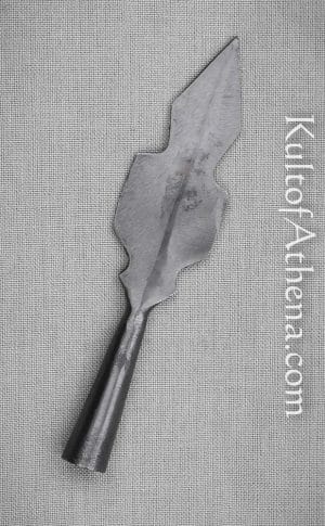 Wide Serrated Arrowhead - Blackened