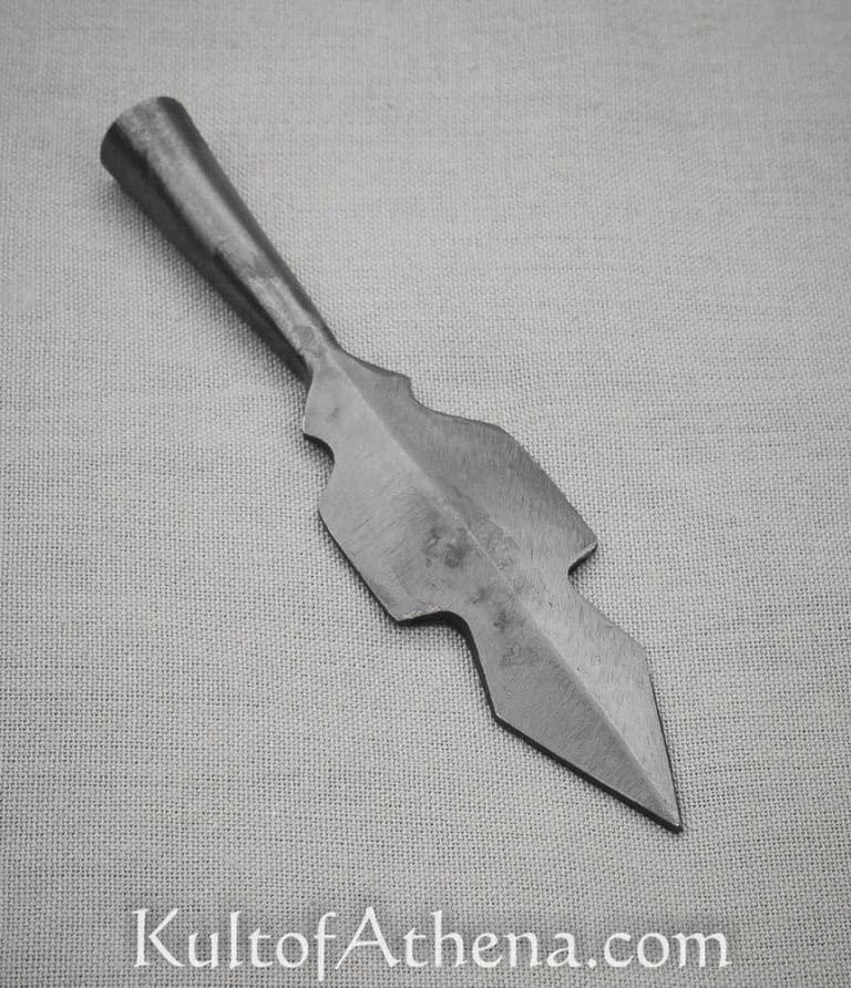 Wide Serrated Arrowhead - Blackened