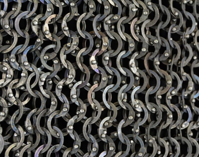 DFNT Titanium Chainmail Haubergeon - Dome Riveted Flat Rings