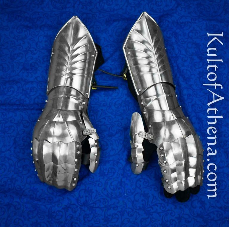 Plate Armor Gauntlets - Medieval Armored Gloves for Sale