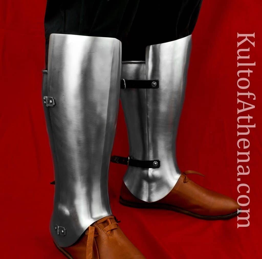 Age of Craft - 14th Century Anatomical Greaves - Tempered 18-20 Gauge ...