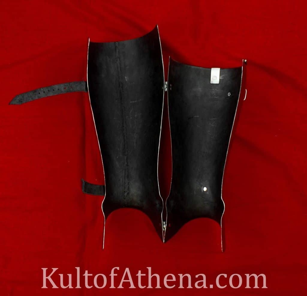 Age of Craft - 14th Century Anatomical Greaves - Tempered 18-20 Gauge ...