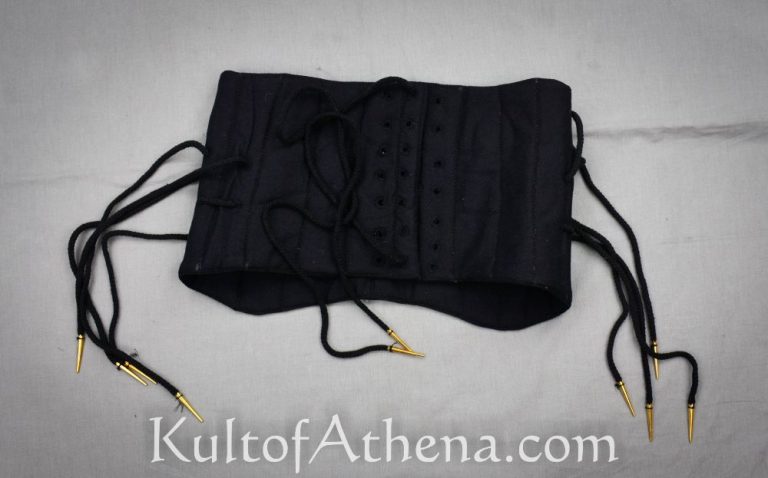 Padded Arming Girdle - Black - Lord of Battles - Kult of Athena