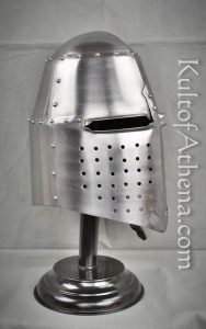 Pembridge 14th Century Great Helm - 16 Gauge - Lord of Battles - Kult ...