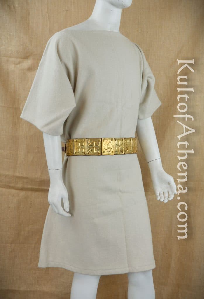 Wool Roman Tunic - White - Deepeeka - Kult of Athena