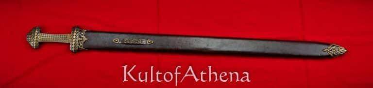 Bronze Hilt Danish Viking Sword with Damascus Blade - Deepeeka Primus ...
