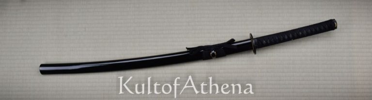 Ronin Katana - Hanzo Steel - Clay Tempered Black Bat Themed Katana ...