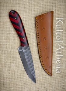 Devil's Edge - Red Warden - Chiseled Blade Dagger - High Carbon Steel ...