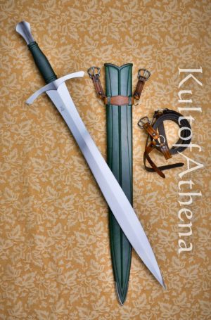 Valiant Armoury Craftsman Series – Short Leaf Blade Sword with Scabbard ...