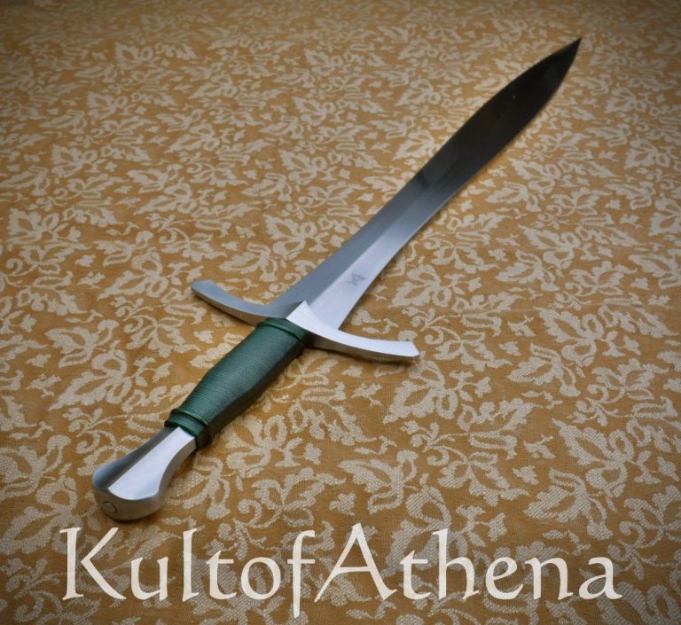 Valiant Armoury Craftsman Series – Short Leaf Blade Sword with Scabbard ...