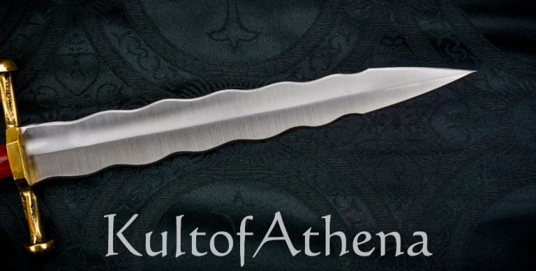 Devil's Edge - Medieval Flamberge Blade Dagger - High Carbon Steel ...