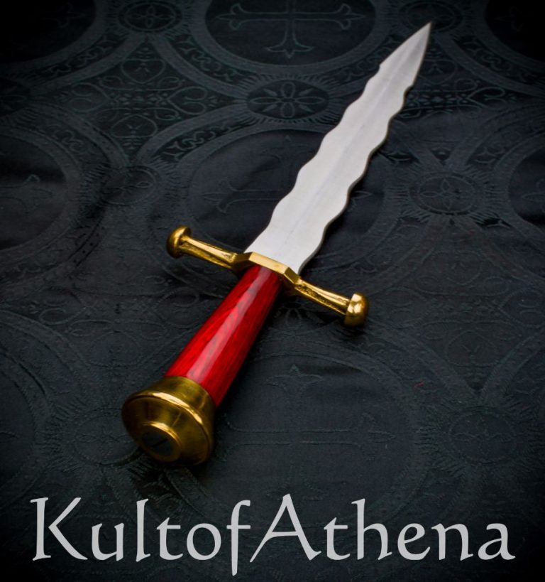 Devil's Edge - Medieval Flamberge Blade Dagger - High Carbon Steel ...