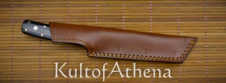 Devil's Edge - Damascus Tanto Blade Dagger - Polished Horn Grip - Kult ...