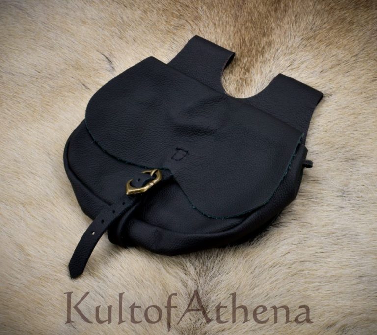 Black Leather Belt Pouch with Buckle Clasp - Deepeeka - CLOSEOUT - Kult ...