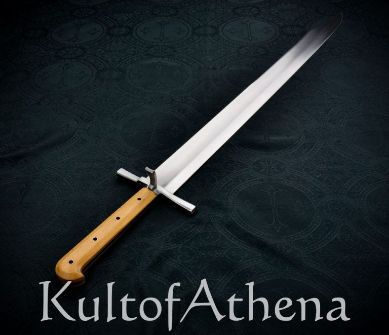 Landsknecht Emporium - Günther Messer with Scabbard - Beechwood Grip ...