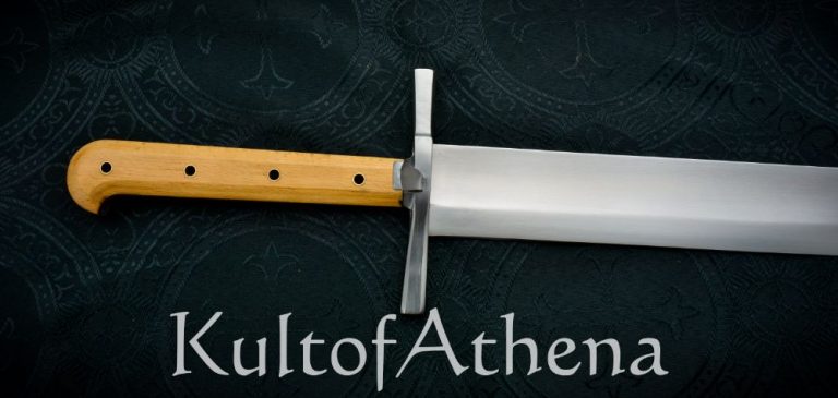 Landsknecht Emporium - Günther Messer with Scabbard - Beechwood Grip ...