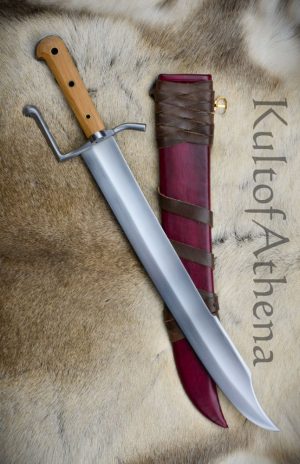 Landsknecht Emporium - Gustav Messer with Scabbard - Beechwood Grip ...
