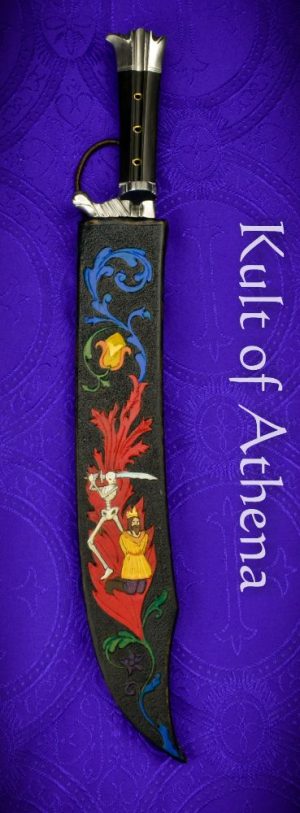 Ádám Bodorics - Ebony Grip Bauernwehr with Totentanz Motif Scabbard ...