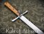 Landsknecht Emporium - Karl Messer with Scabbard - Beechwood Grip ...
