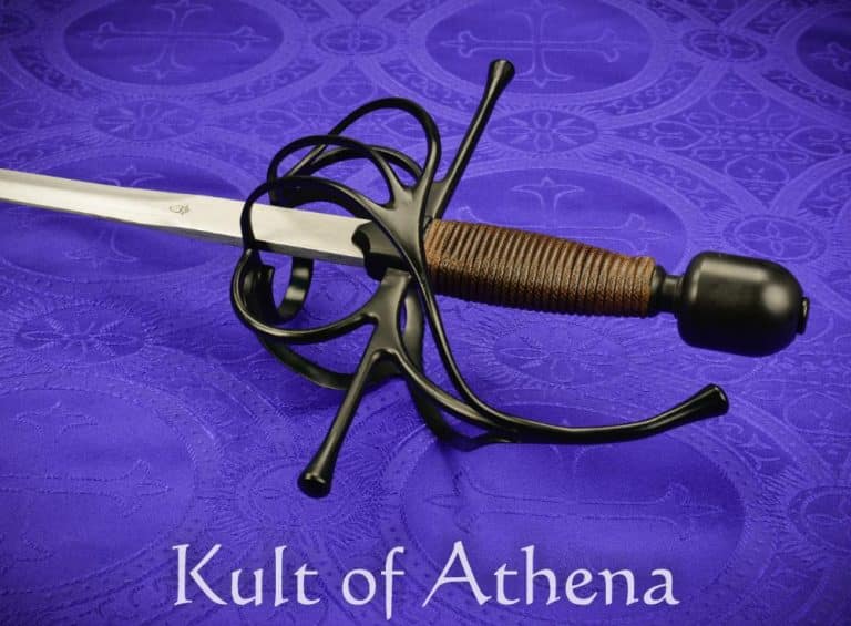 Kingston Arms - Swept Hilt Rapier with Blackened Hilt - Kult of Athena