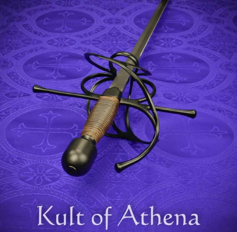 Kingston Arms - Swept Hilt Rapier with Blackened Hilt - Kult of Athena
