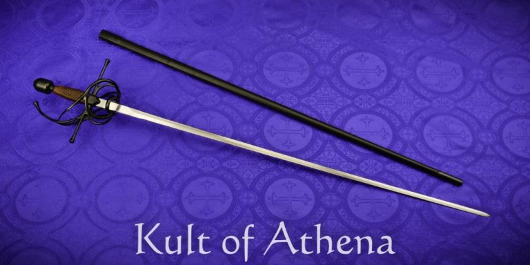 Kingston Arms - Swept Hilt Rapier with Blackened Hilt - Kult of Athena