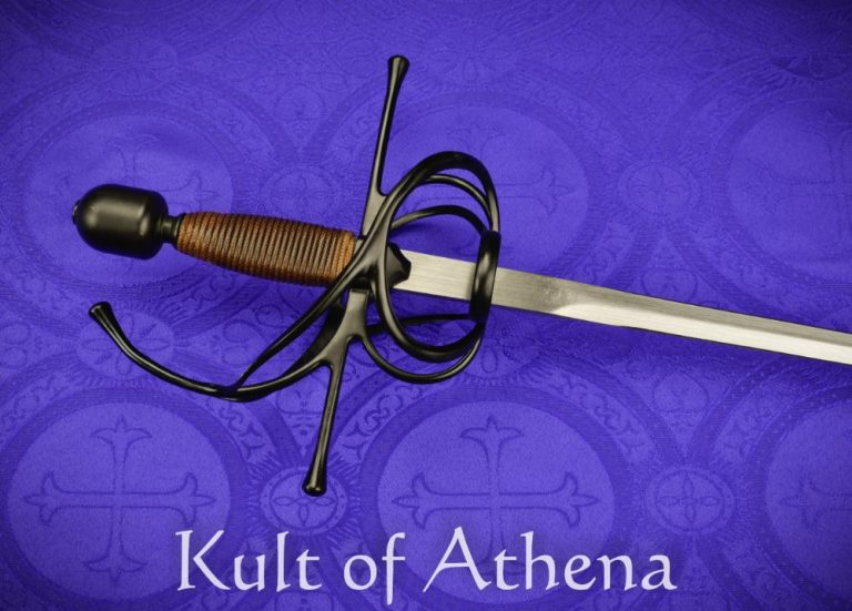 Kingston Arms - Swept Hilt Rapier with Blackened Hilt - Kult of Athena