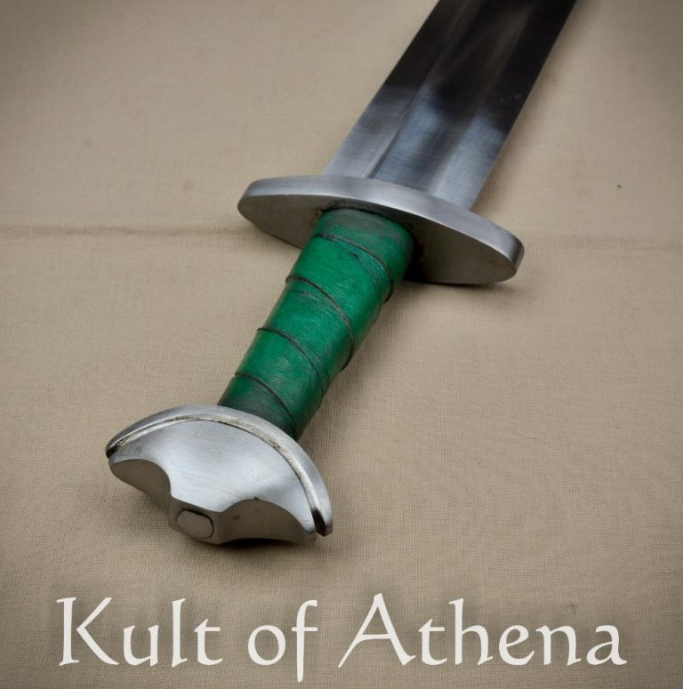 Viking Temple Sword with Green Grip - New Model - Deepeeka - Kult of Athena
